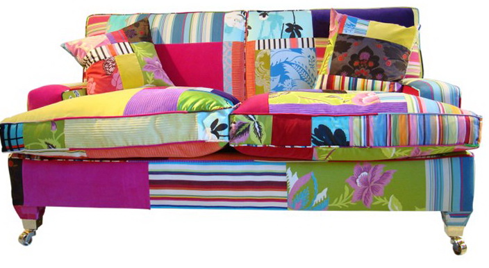 Bright furniture in the patchwork | Ideas for Home Garden Bedroom ...
